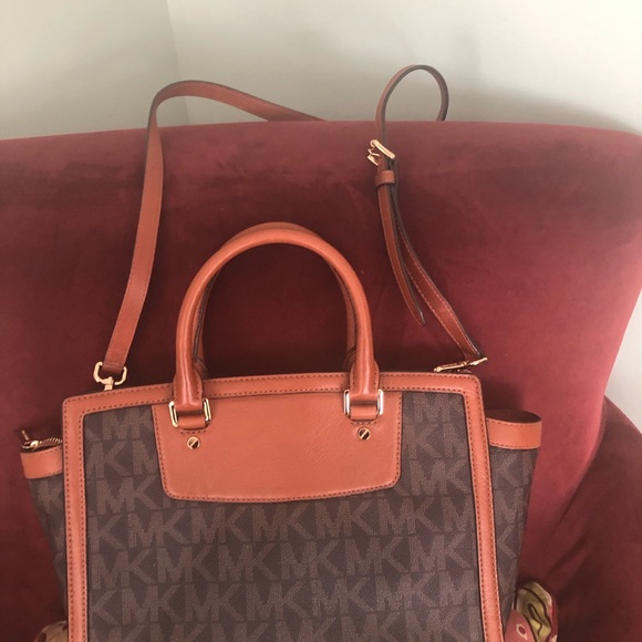 Michael Kors | Bags | Michael Kors Signature Brown Logo | Poshmark
